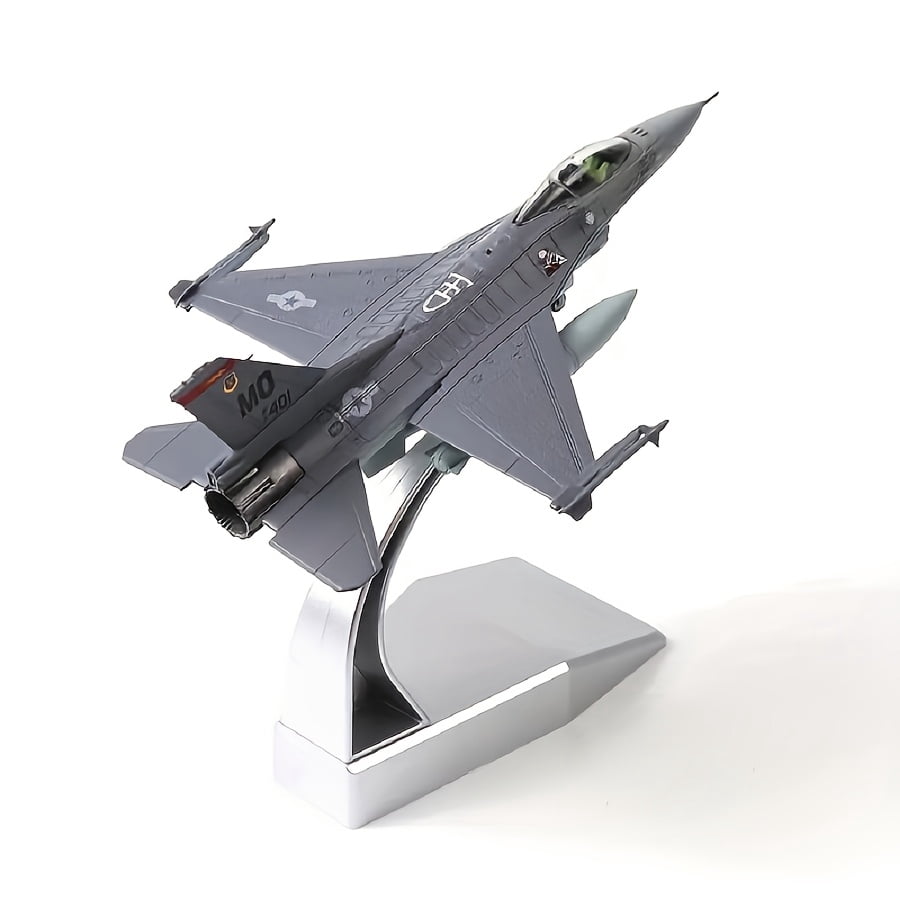 1:100 Scale F-16C Fighting Falcon Metal DieCast Aircraft Jet Kit ...