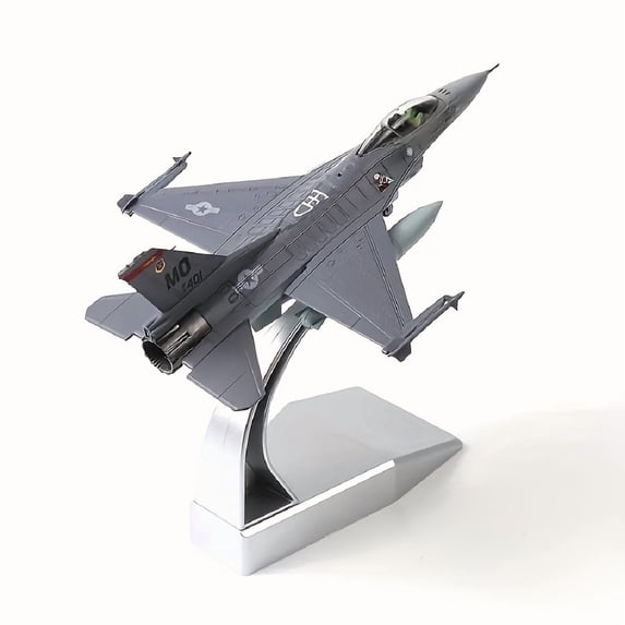 1:100 Scale Metal F-16C Fighter Jet Model, Diecast Military Aircraft ...