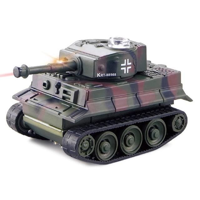 1:100 Scale Mini Tiger RC Tank Model ImitateRemote Radio Remote Control ...