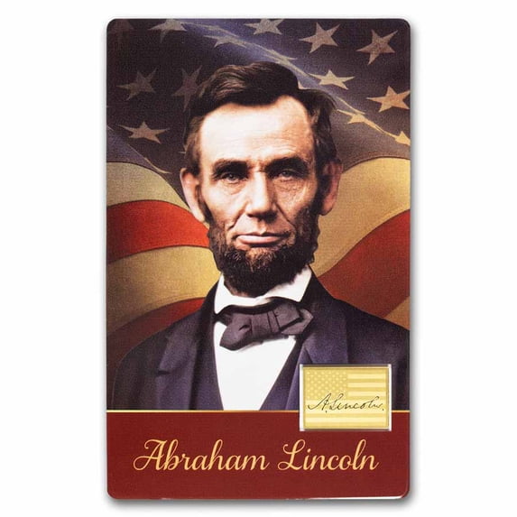 1/1000 oz Gold Bar - Abraham Lincoln (Coin Card, In Assay) - Walmart.com