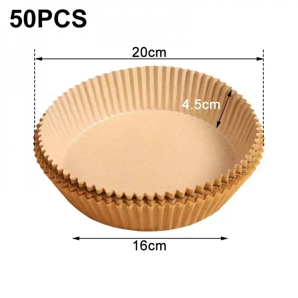 1/100PCS Air Fryer Disposable Paper Square Round Baking Paper Barbecue ...