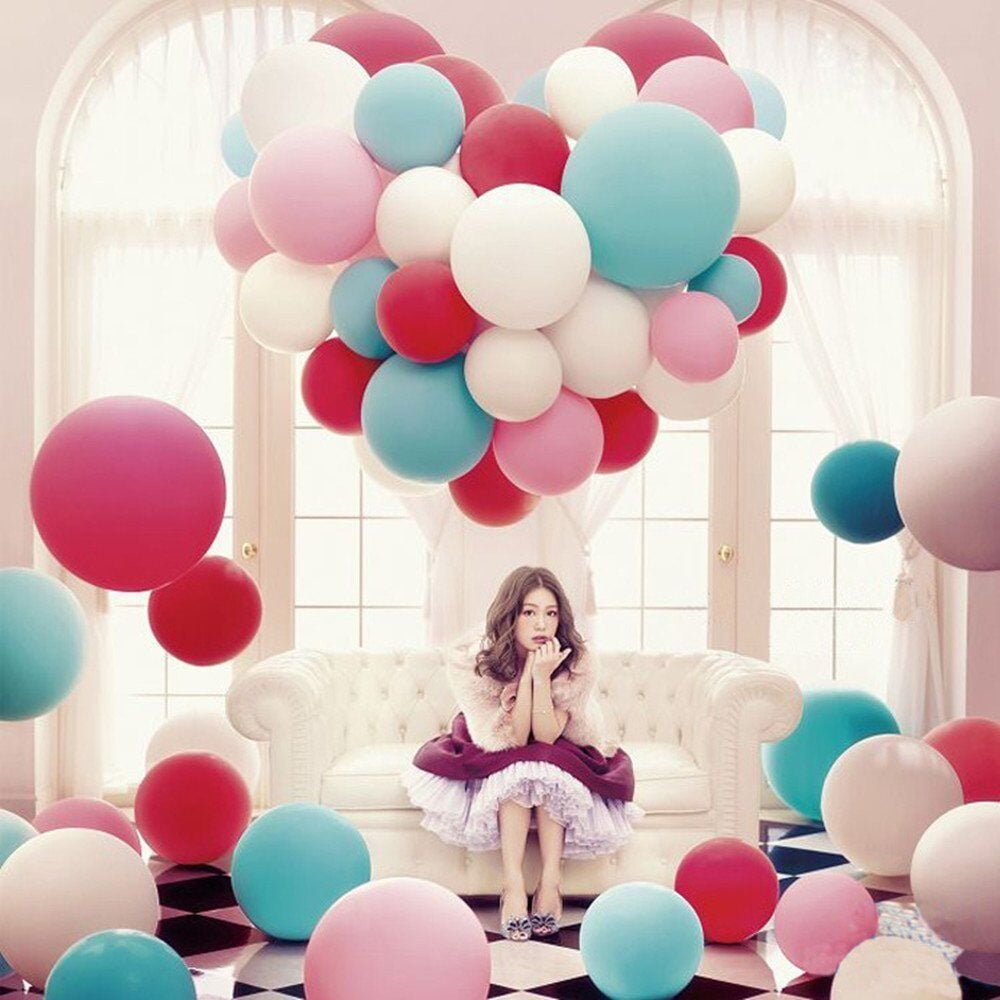 1-100pc 36inch 15 colors Huge Latex Thick XL Floating Balloons Party ...