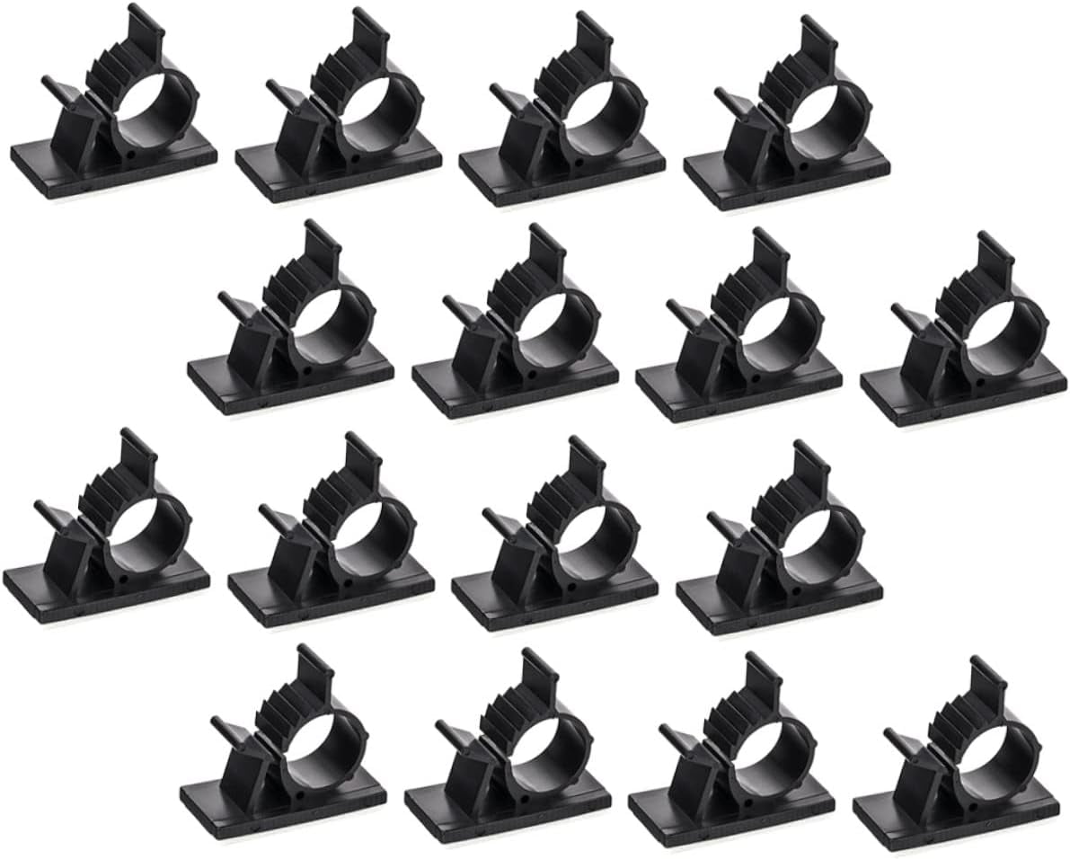 1 100pcs Adjustable Cable Clamp Plastic Cable Clamps Wire Clips Sticky ...