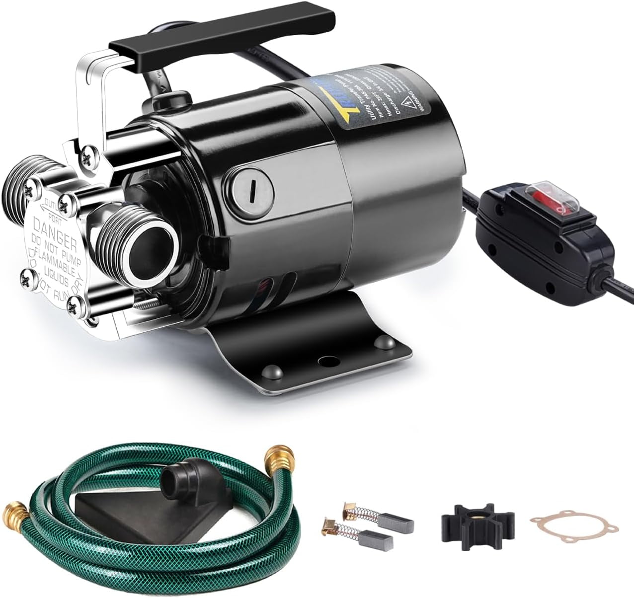 1/10HP 330GPH 115-Volt Mini Portable Electric Utility Sump Transfer ...