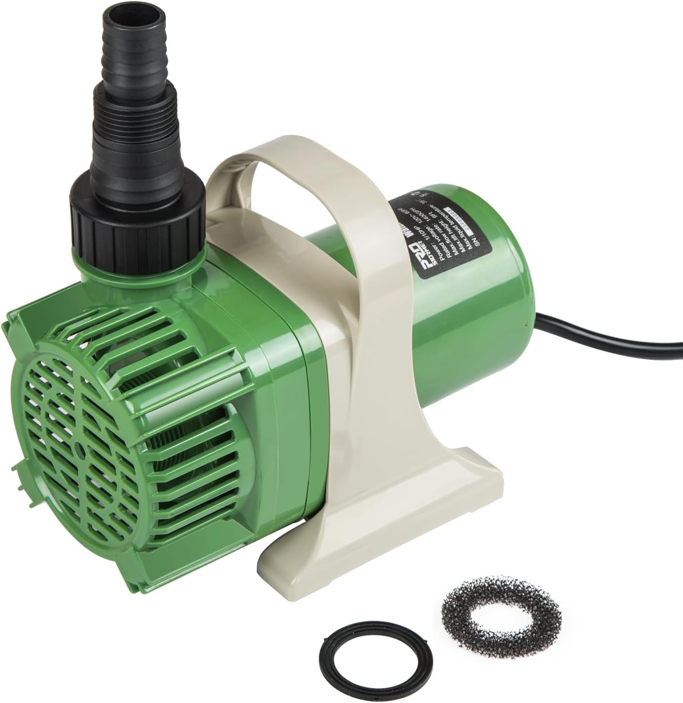 1/10HP Submersible Pond Pump, 3300GPH High Flow Water Pump with 9ft ...