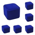 1-10PC Square Velvet Ring Display Case Jewelry Box Wedding Travel Ring ...