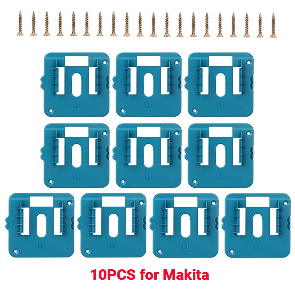 1-10PCS Battery Holder Wall Mount for 18V Makita BL1840 BL1830,Battery ...