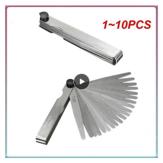 1~10PCS Blades Feeler Gauge Thickness Gauges Measurment Tool Gap Wedge for Engine Valve ...