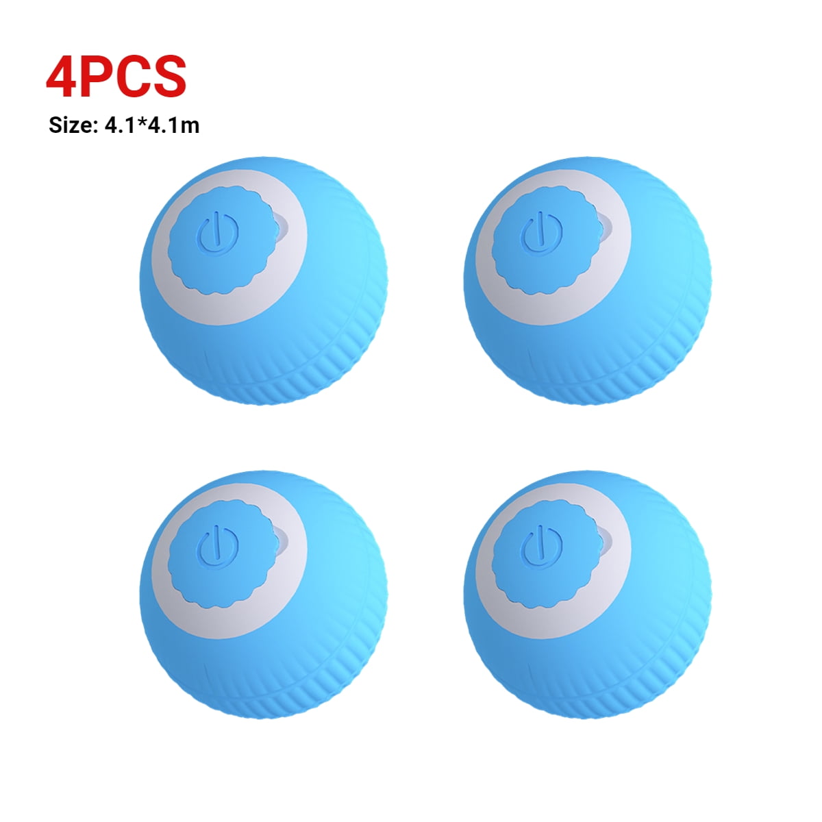1-10PCS Electric Cat Ball Toys USB Rechargeable Self Rotating Ball ABS ...