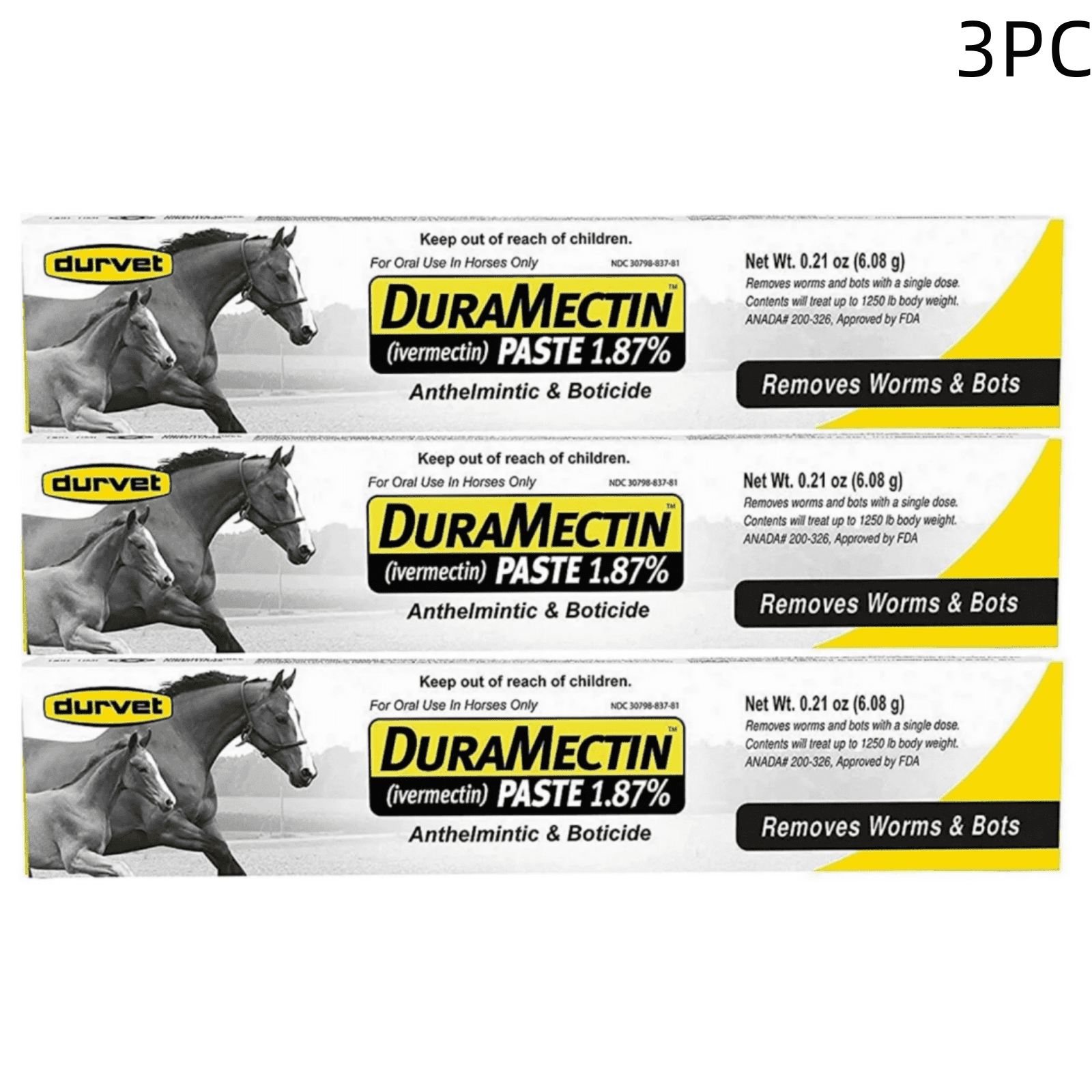 1-10Pcs All-New Paste Horse Dewormer - Control of Large Strongyles ...