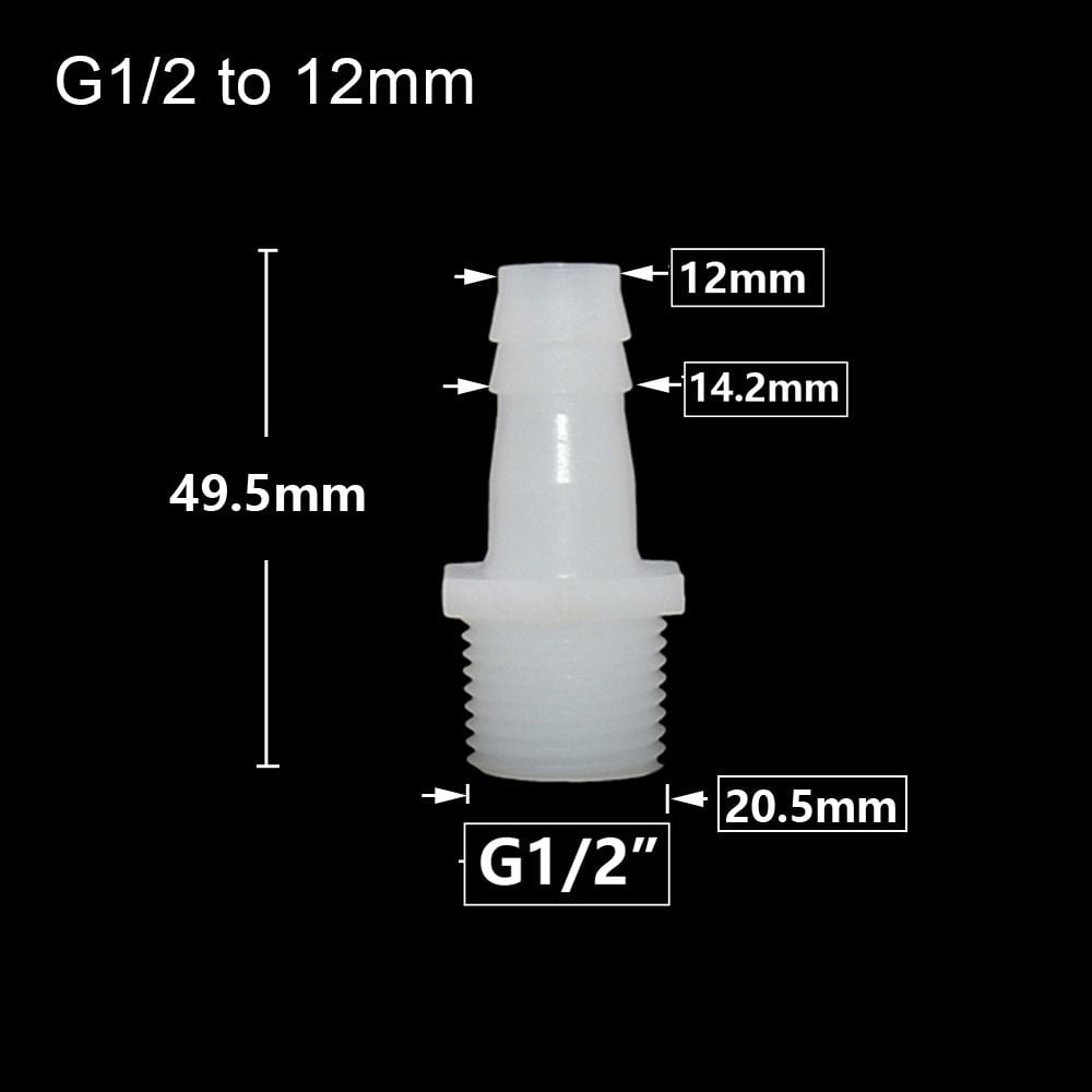 1/10Pcs New Drip Irrigation System ID Pipe Fittings Hose Connector 4/6/8/10/12/14/16/18/20mm 1/2 ...