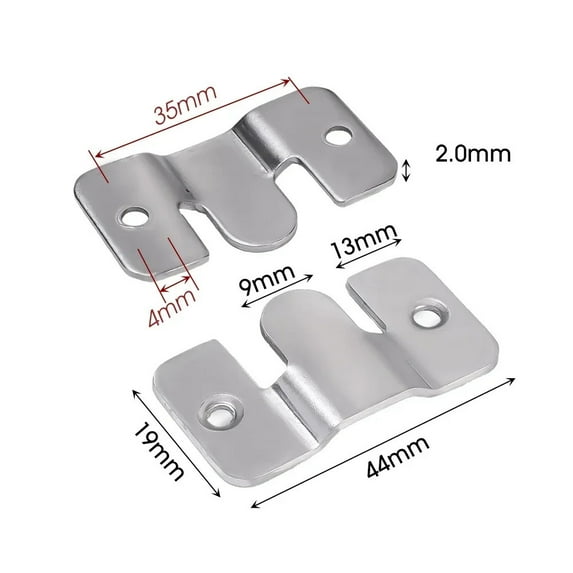 1-10Set Picture Frame Hooks Stainless Steel Wall Hanger Flush Mount ...
