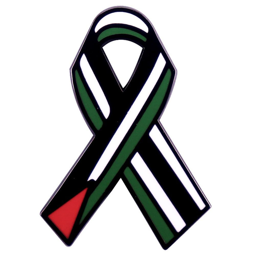 1-10X Palestinian Flag Ribbon Enamel Pin Backpack Hat Decoration ...