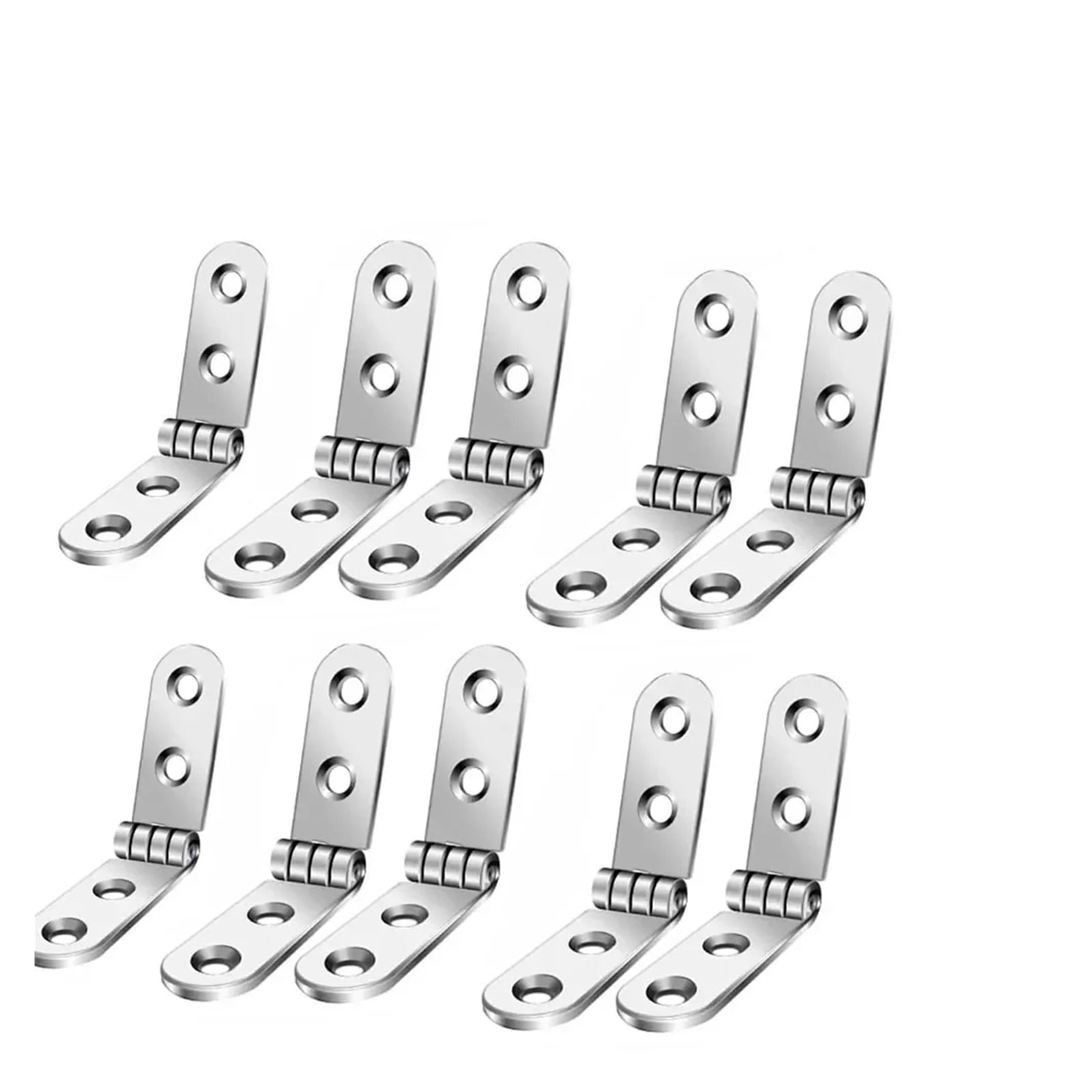1/10pcs Foldable Hinge Flap Screw-On Hinges For Sewing Machine Cabinet Rounded Corner Buffer ...
