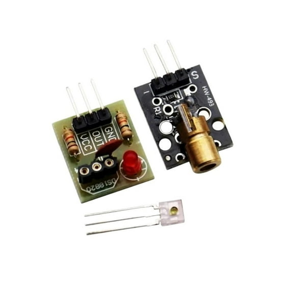 1-10pcs KY-008 650nm Laser Transmitter Module with Laser Sensor Module ...