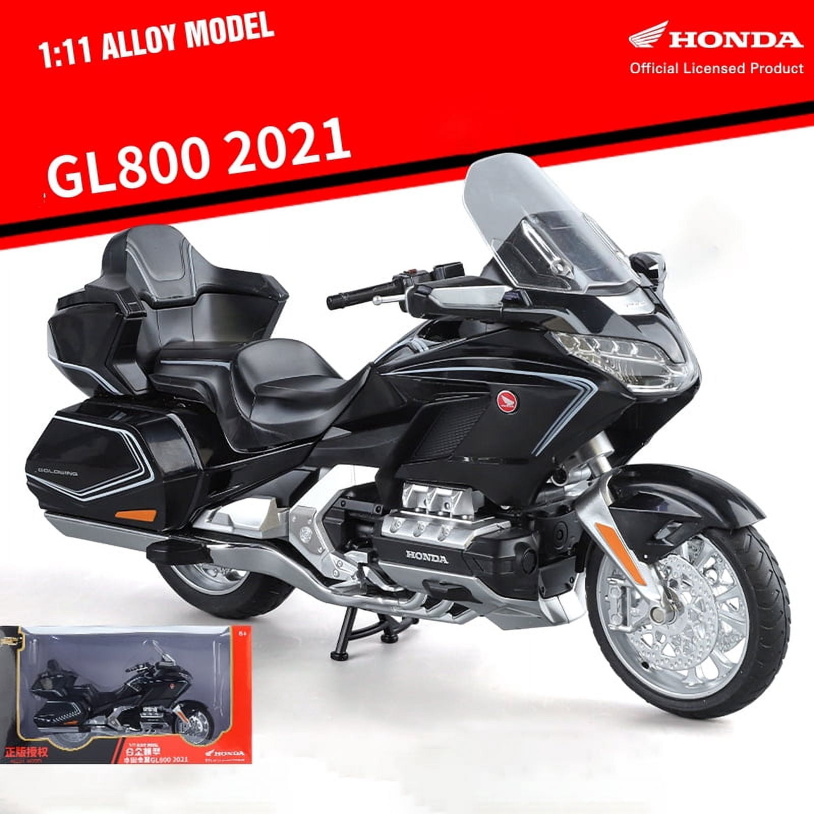 1:11 HONDA Gold Wing GL800 2021 Alloy Street Luxy Motorcycle Diecast ...