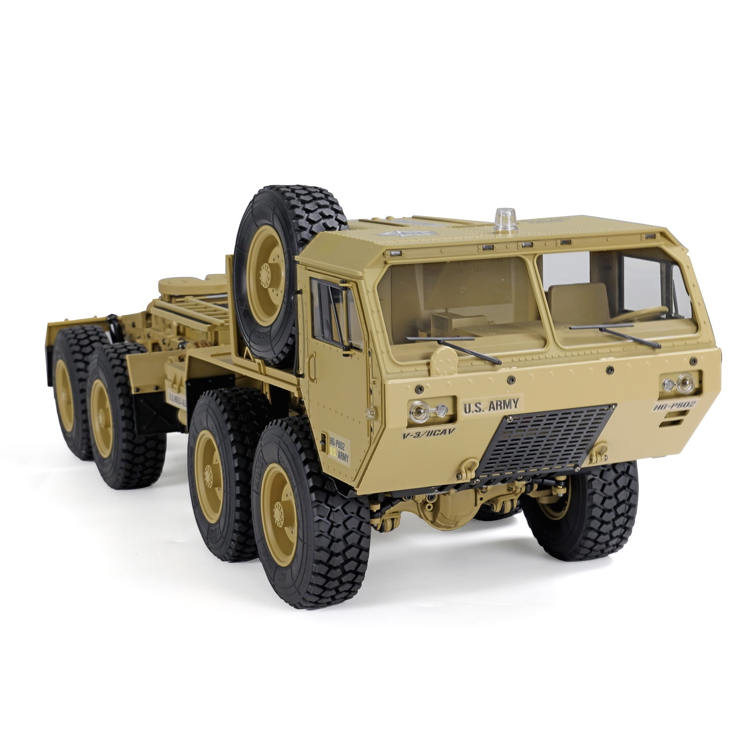 1/12 8x8 RC US Military Truck HG-P802 4 Axles Remote Control Army Car ...