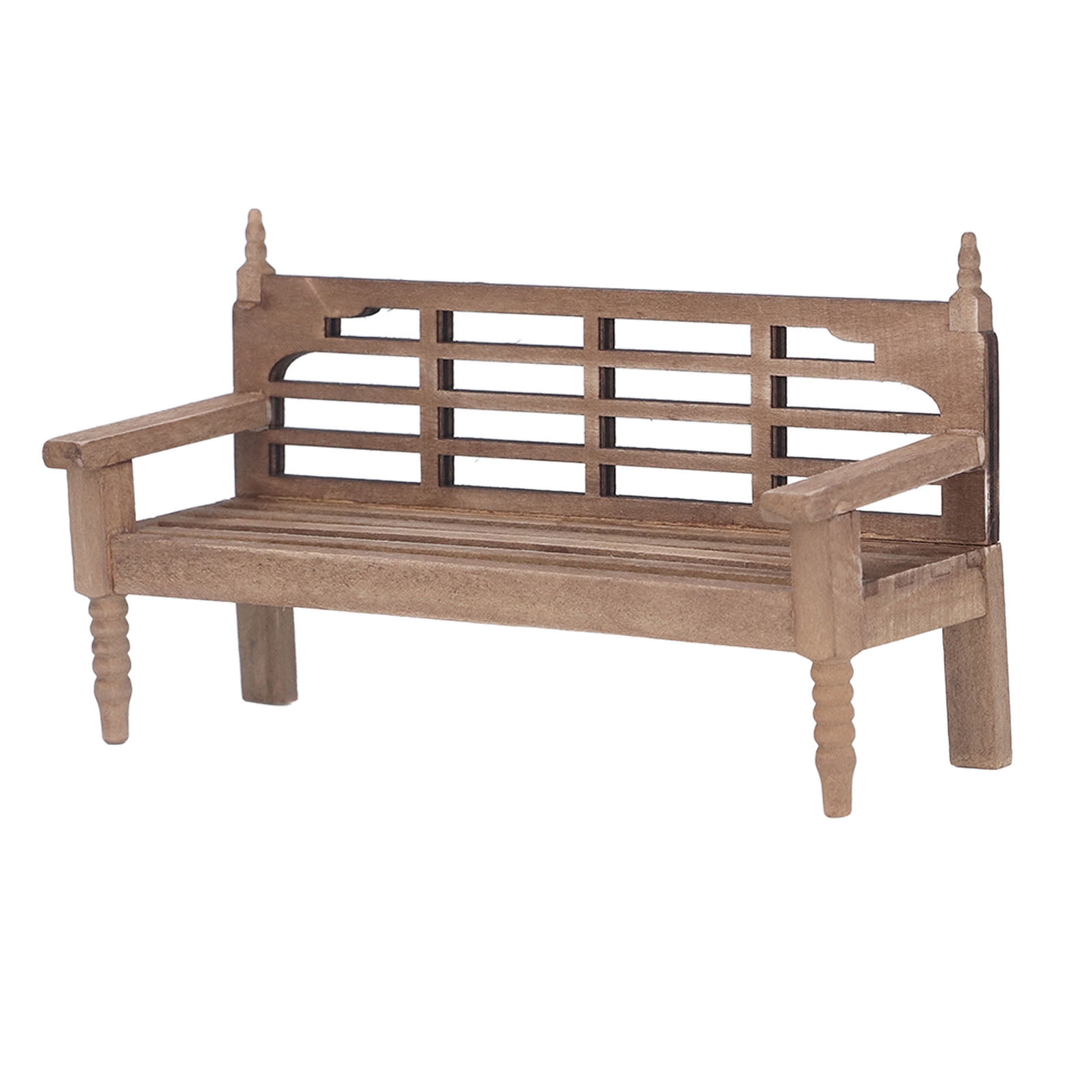 1:12 Doll Accessories Miniature Garden Bench Unpainted Miniature Wooden ...