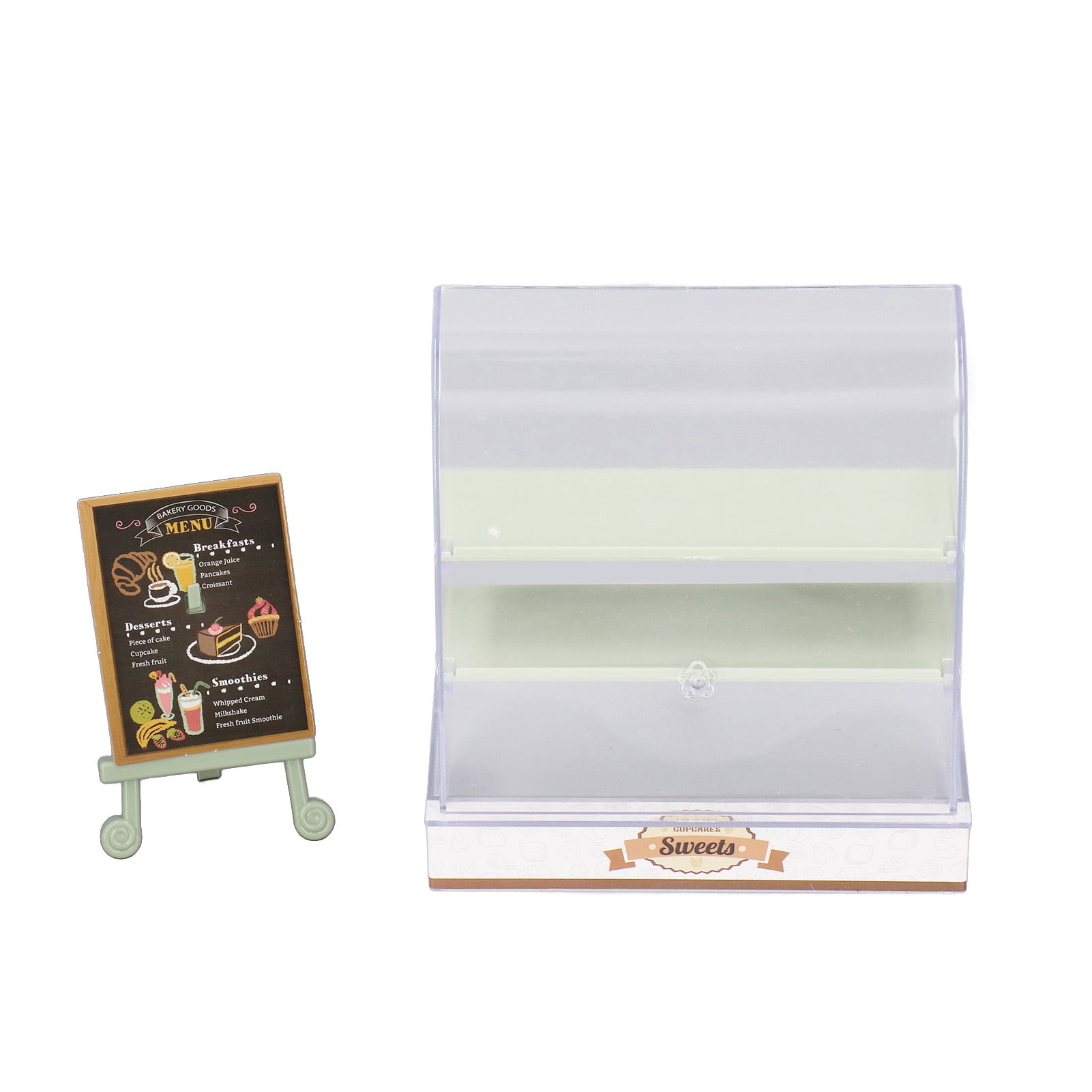 1:12 Dollhouse Cake Cabinet DIY Miniature Bakery Dessert Display ...