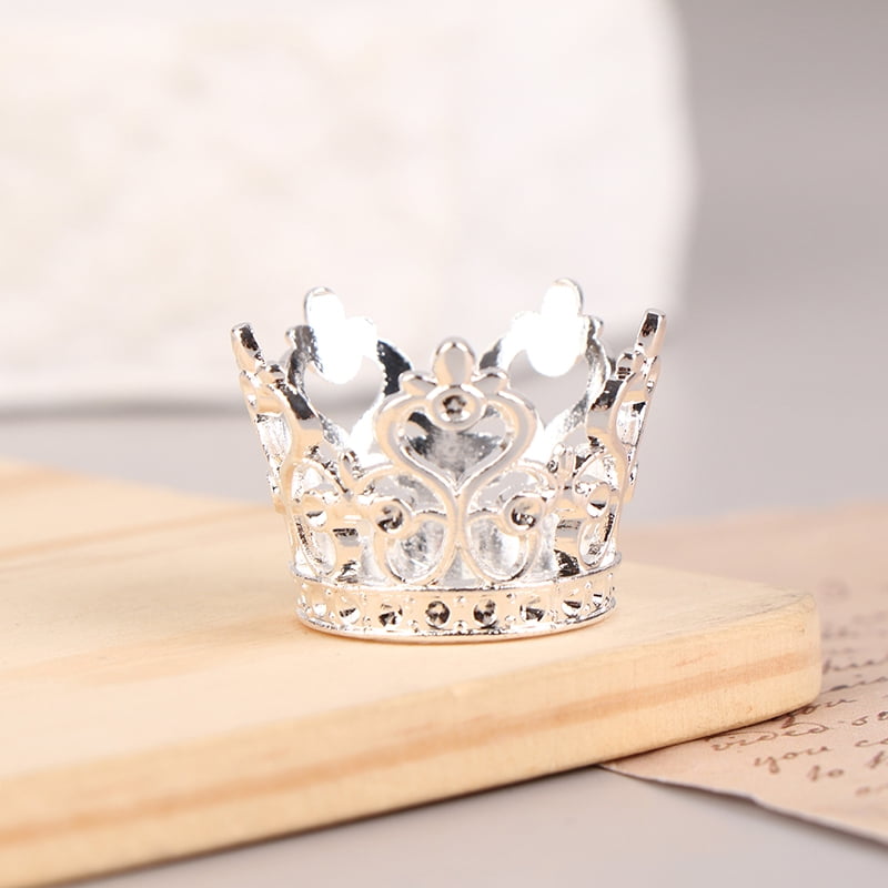 1/12 Dollhouse Mini Princess Crown Dollhouse Simulation Rhinestone ...
