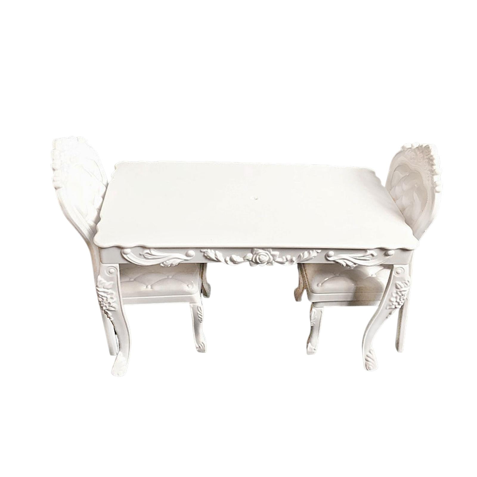 1/12 Dollhouse Miniature Furniture Set, Mini Dining Table and Chair for ...