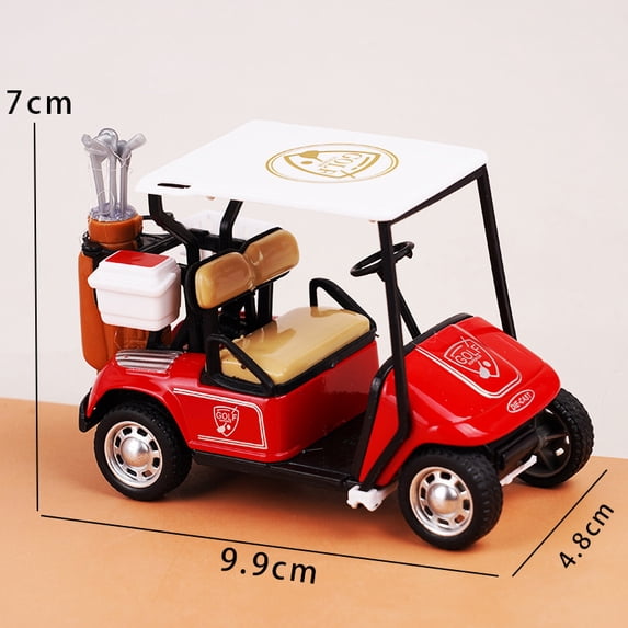 1:12 Dollhouse Miniature Golf Cart Model Alloy Pull-back Car Kids ...