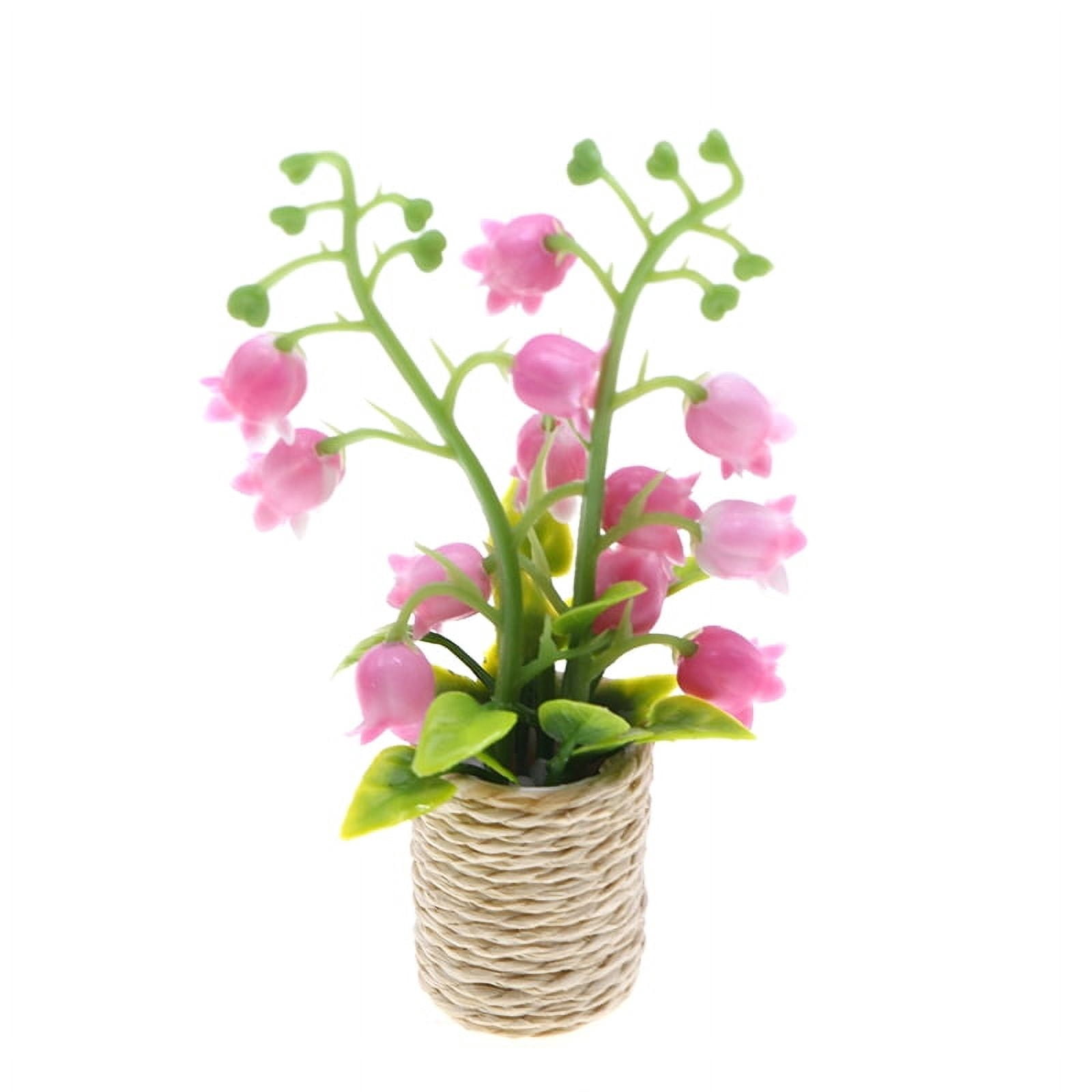 1:12 Dollhouse Miniature Lily Of The Valley Potted Plant Flowerpot ...