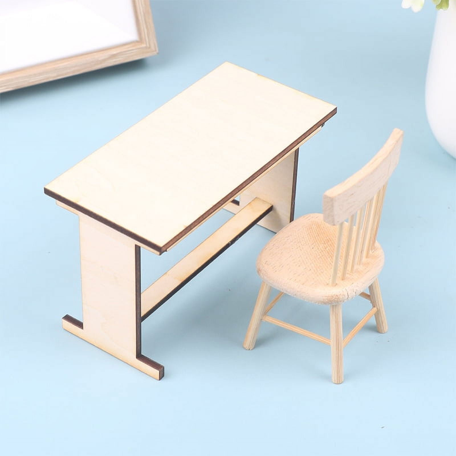 1:12 Dollhouse Miniature Table Office Desk Dining Table Furniture Model ...