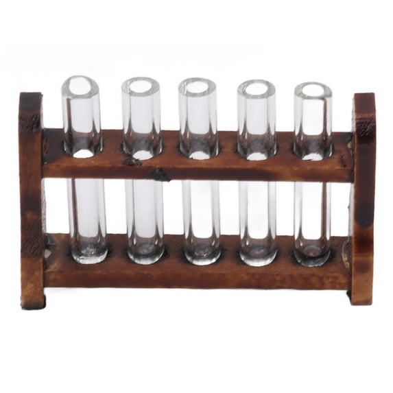 1:12 Test Tube with Rack Simulation Miniature Test Tube for Living Room ...