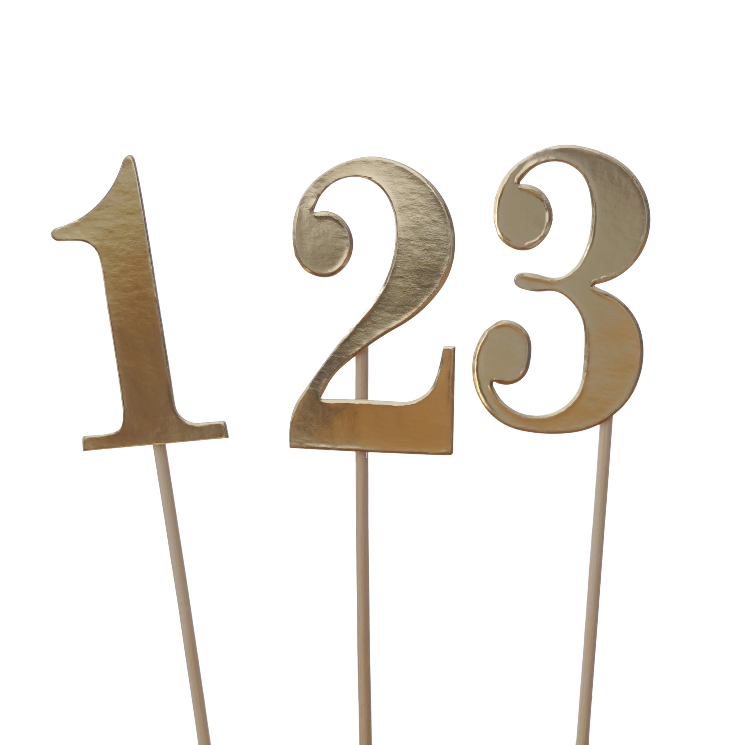 1-12 Gold Table Numbers by Celebrate It - Walmart.com