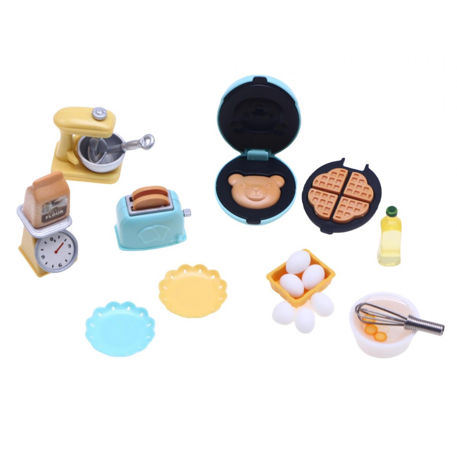 1/12 Miniature Dollhouse Kitchen Set, Mini House Furniture Accessories ...
