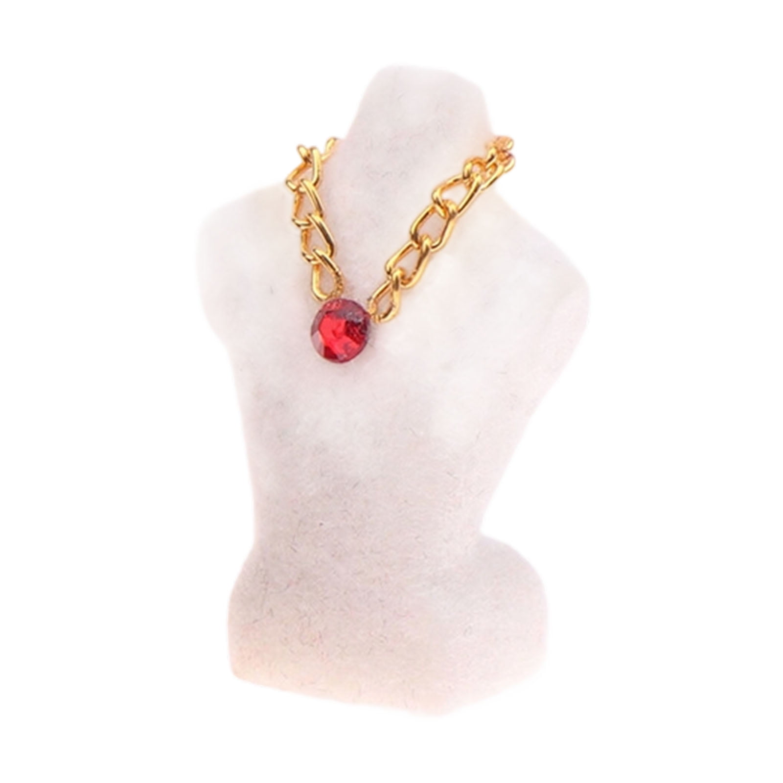 1/12 Miniature Jewelry Display Mannequin Model With Detachable Necklace ...
