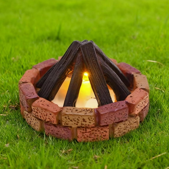 1:12 Miniature LED Bonfire Decor Simulation LED Bonfire Mini Outdoor ...