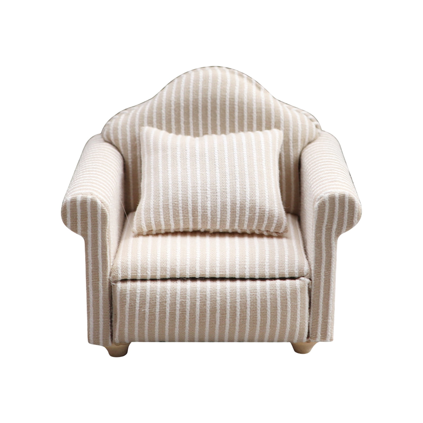 1/12 Miniature Sofa Model Furniture with Flower Pattern and Stable Base ...