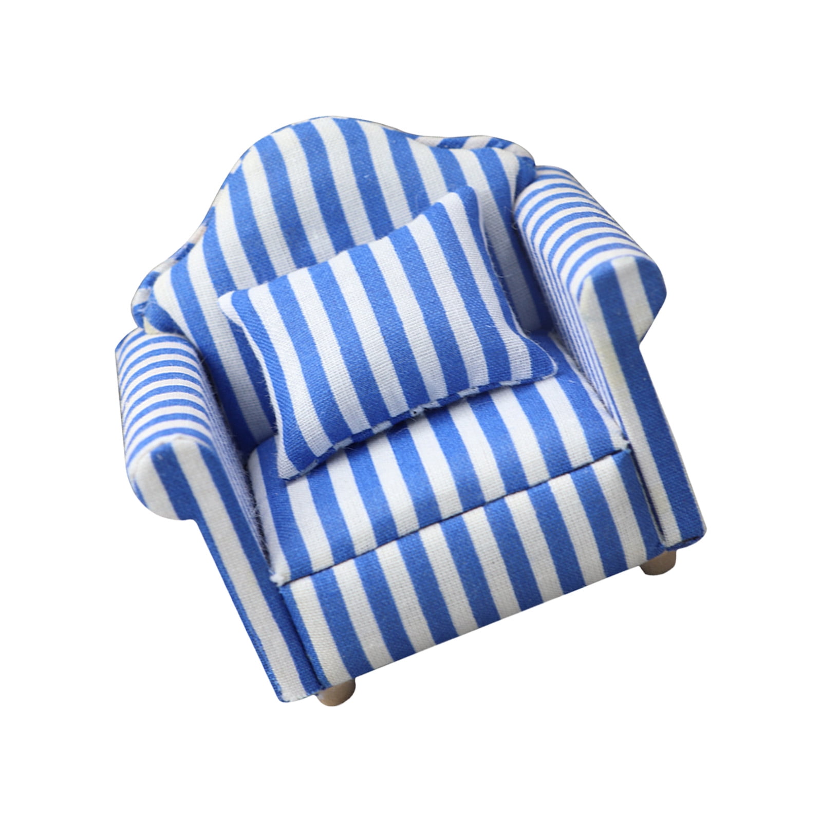 1/12 Miniature Sofa Model Furniture with Flower Pattern and Stable Base ...