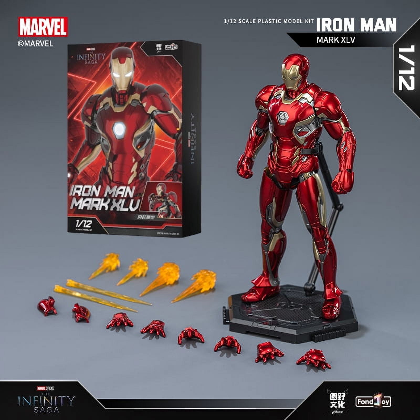 1/12 Original FondJoy Iron Man Tony Stark Legend Action Figure MK45 ...