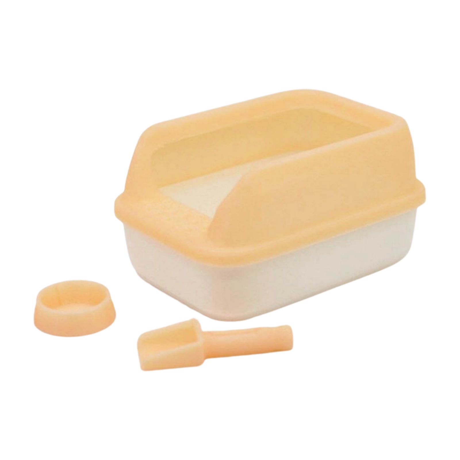 1:12 Scale Bowl Pet Litter Box Pretend-Play Kid Playset Pet Realistic ...