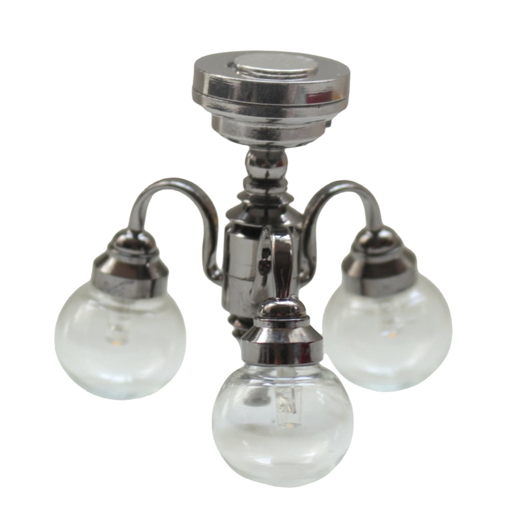 1/12 Scale Ceiling Lamp Figure Model Realistic Chandelier Vintage Life ...
