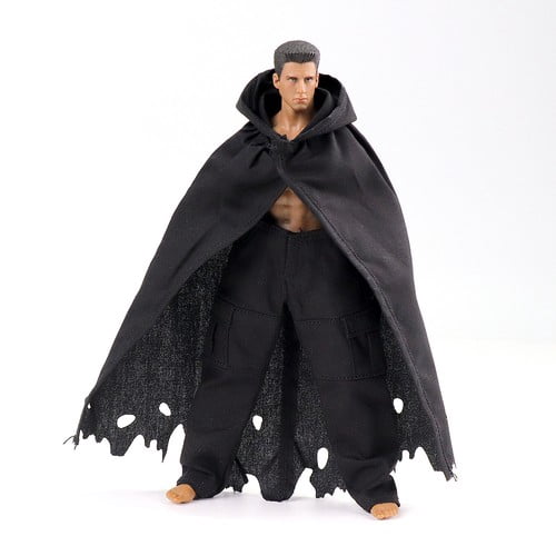 1/12 Scale Distressed Tattered Cape Cloak for 6" Action Figure Gothic ...
