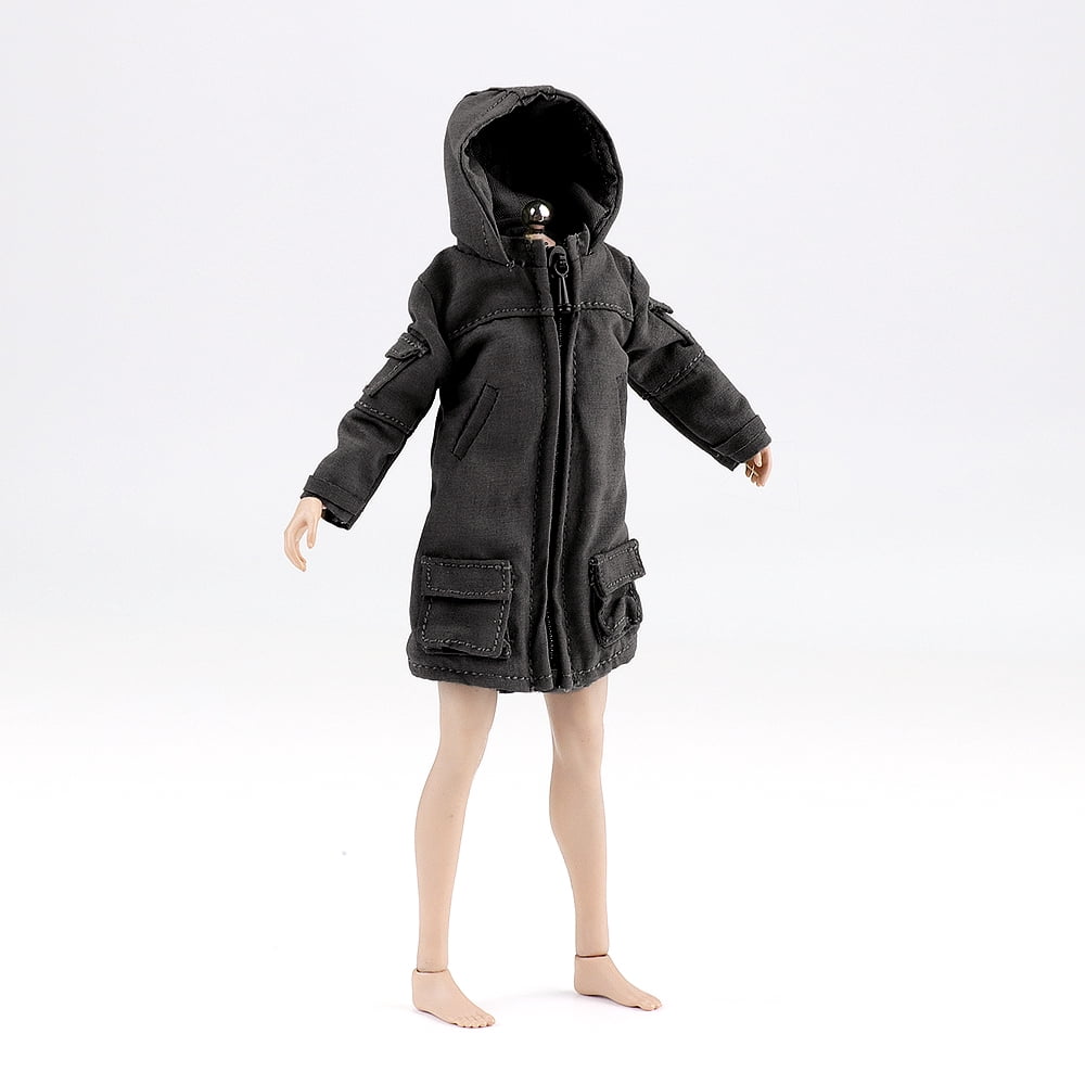 1/12 Scale Female Action Figure Coat, Hooded Assault Windbreaker for 6 ...