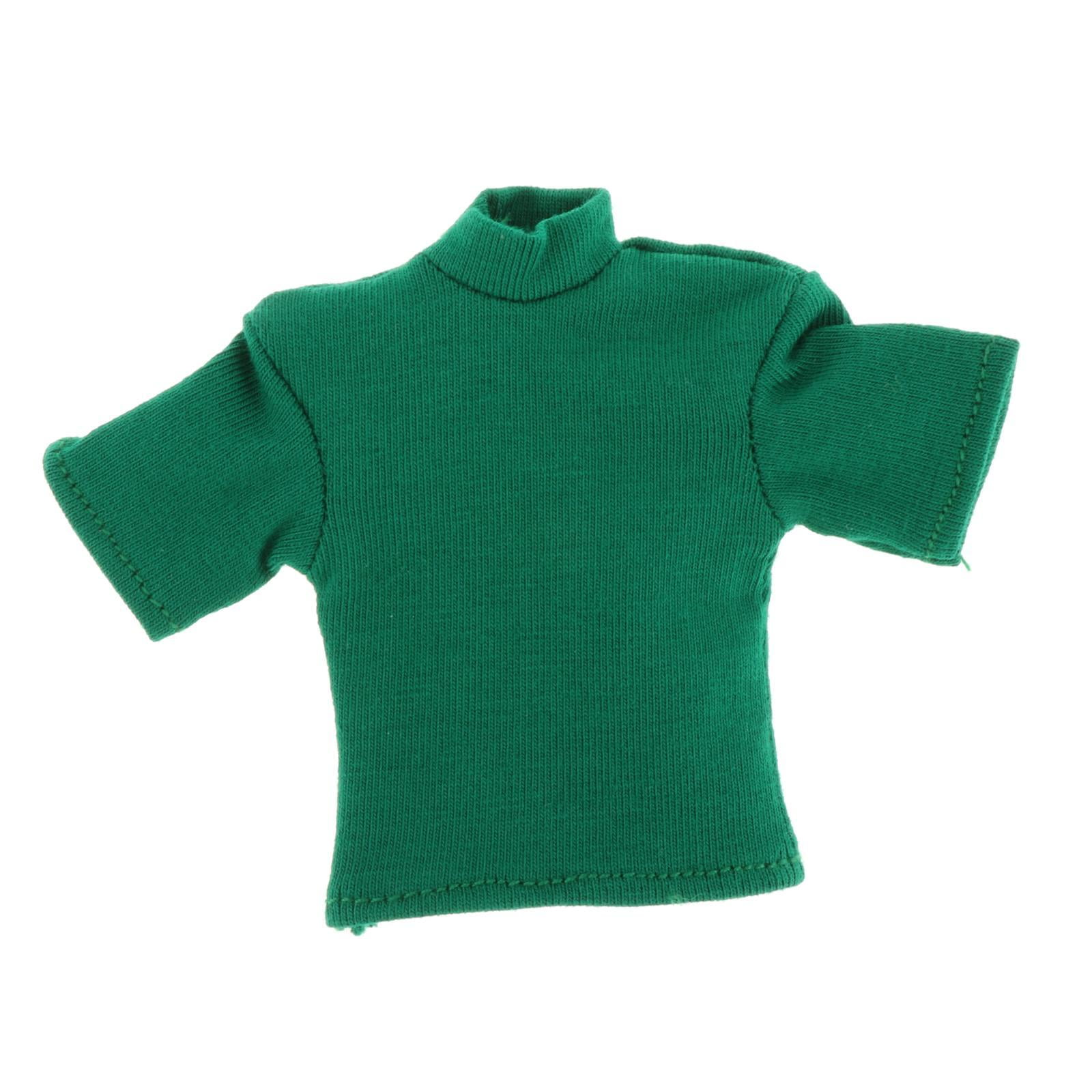 1/12 Scale Men Figures T Shirt Mini Clothing for 6in Male Action ...