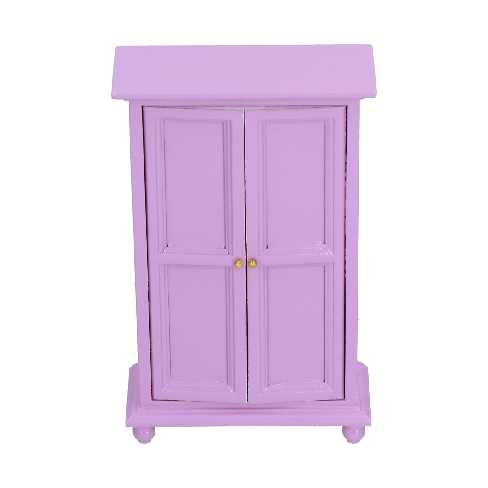 1:12 Scale Miniature Doll Accessories Wardrobe Wooden Miniature ...