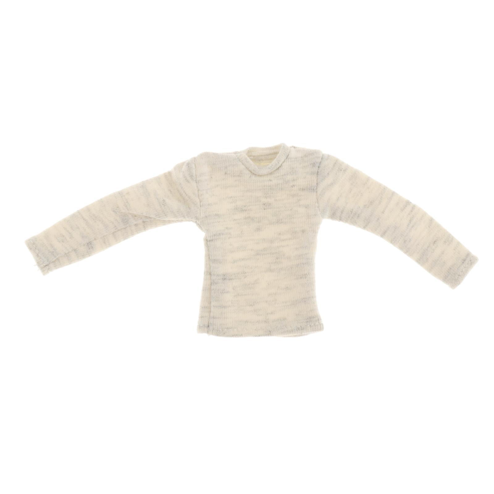 1/12 Scale Mini Long Sleeve Shirt Figure Doll Clothes for 6'' Action ...