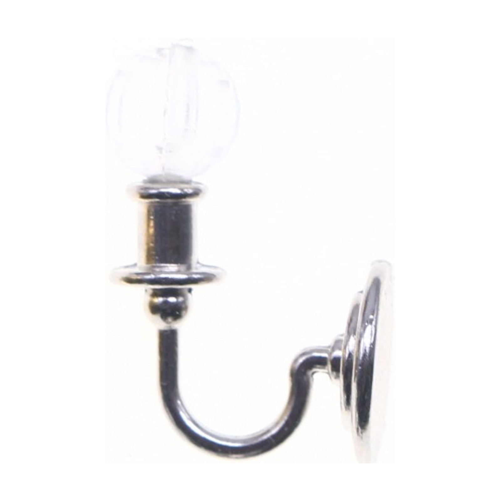 1/12 Scale Miniature Crystal Wall Lamp Metal Frame Modern Decor Scene ...