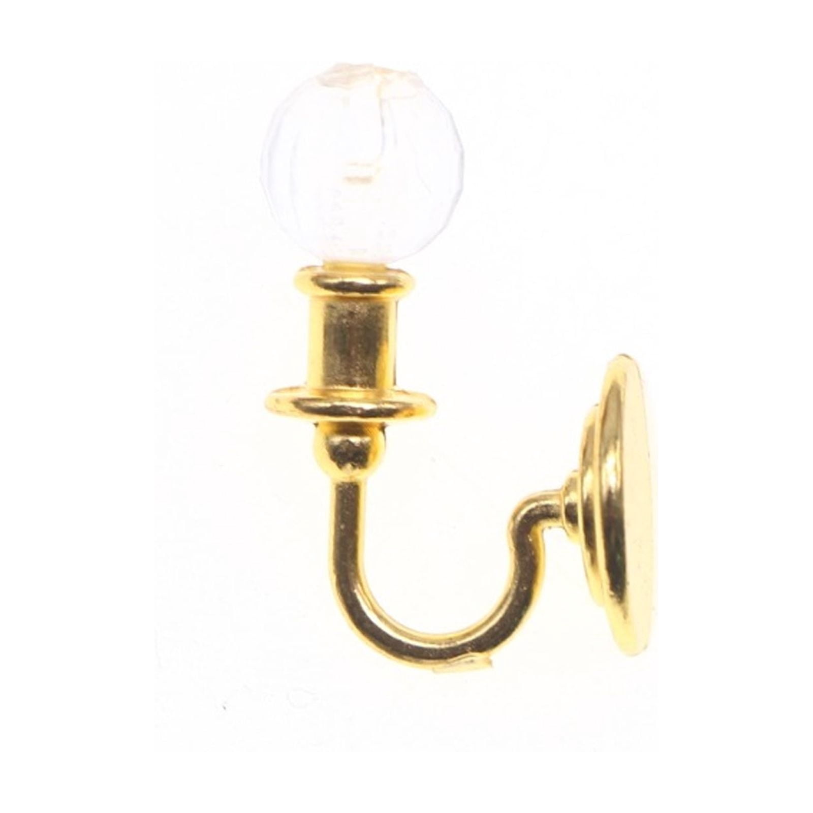 1/12 Scale Miniature Crystal Wall Lamp Metal Frame Modern Decor Scene ...