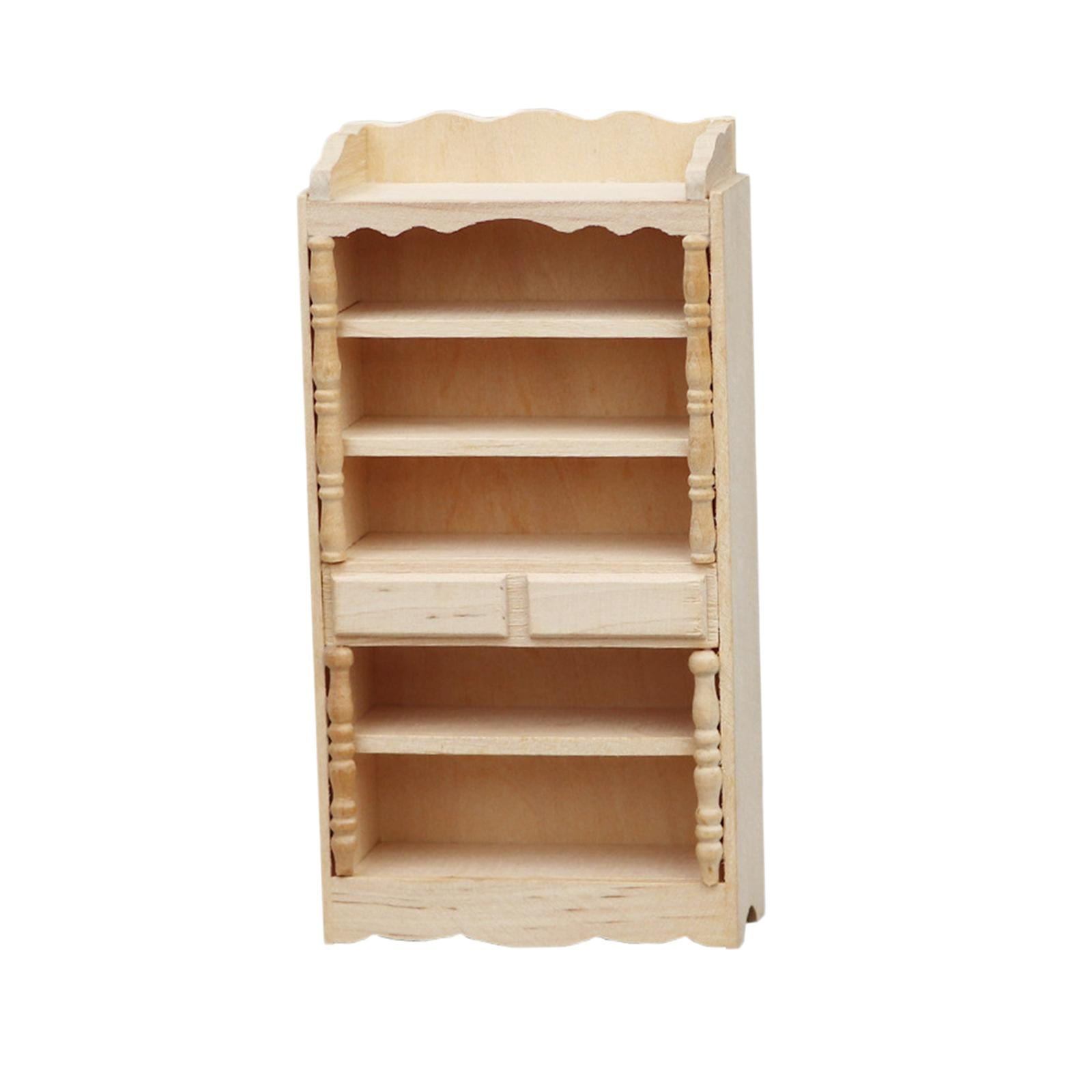 1:12 Scale Miniature Cupboard Dollhouse Wood Cabinet, Dollhouse ...