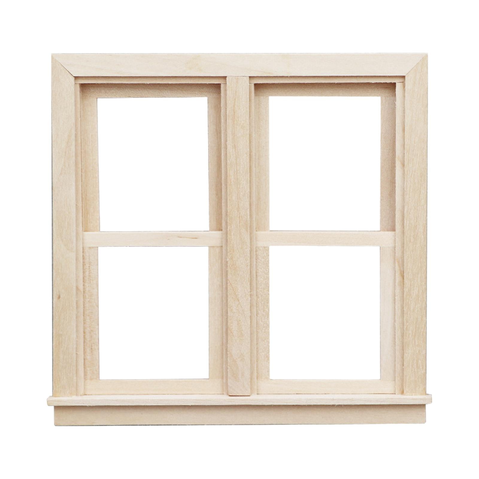 1:12 Scale Miniature Dollhouse Window, Miniature Window Frame Model ...