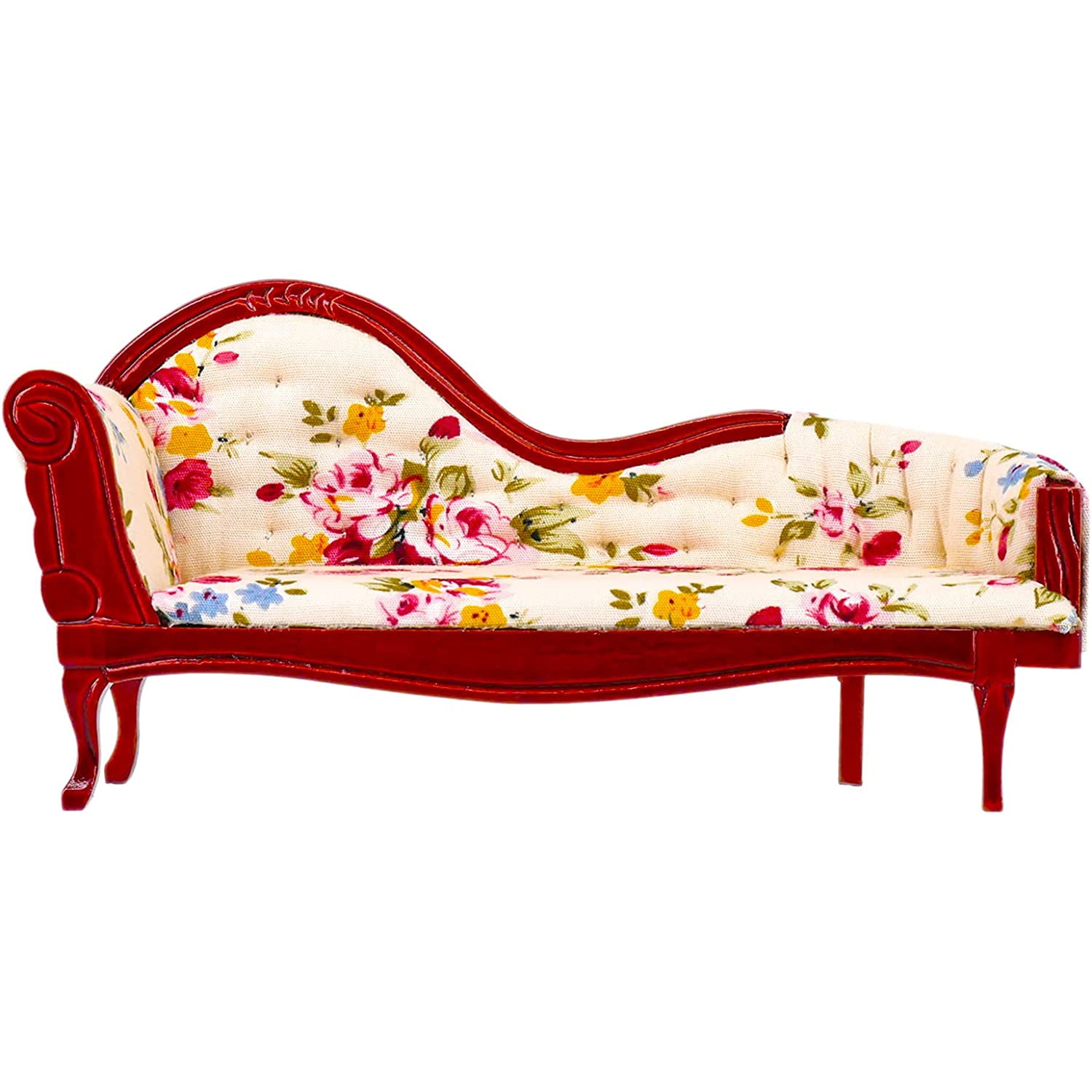 1:12 Scale Miniature Furniture Sofa Vintage Mini Wooden Carved Couch ...