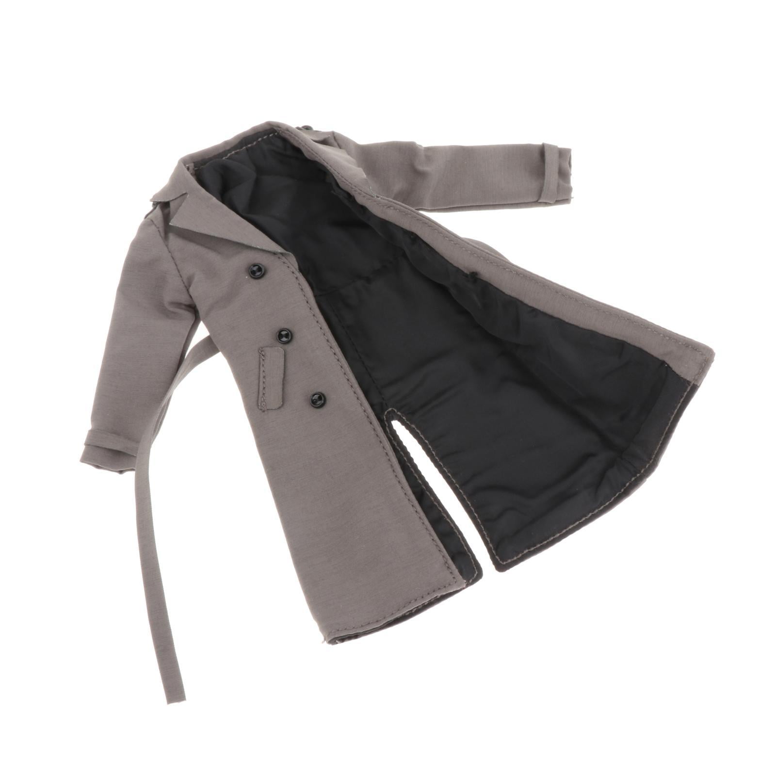 1:12 Scale Miniature Trench Coat Miniature Soldier Costume Accessories ...