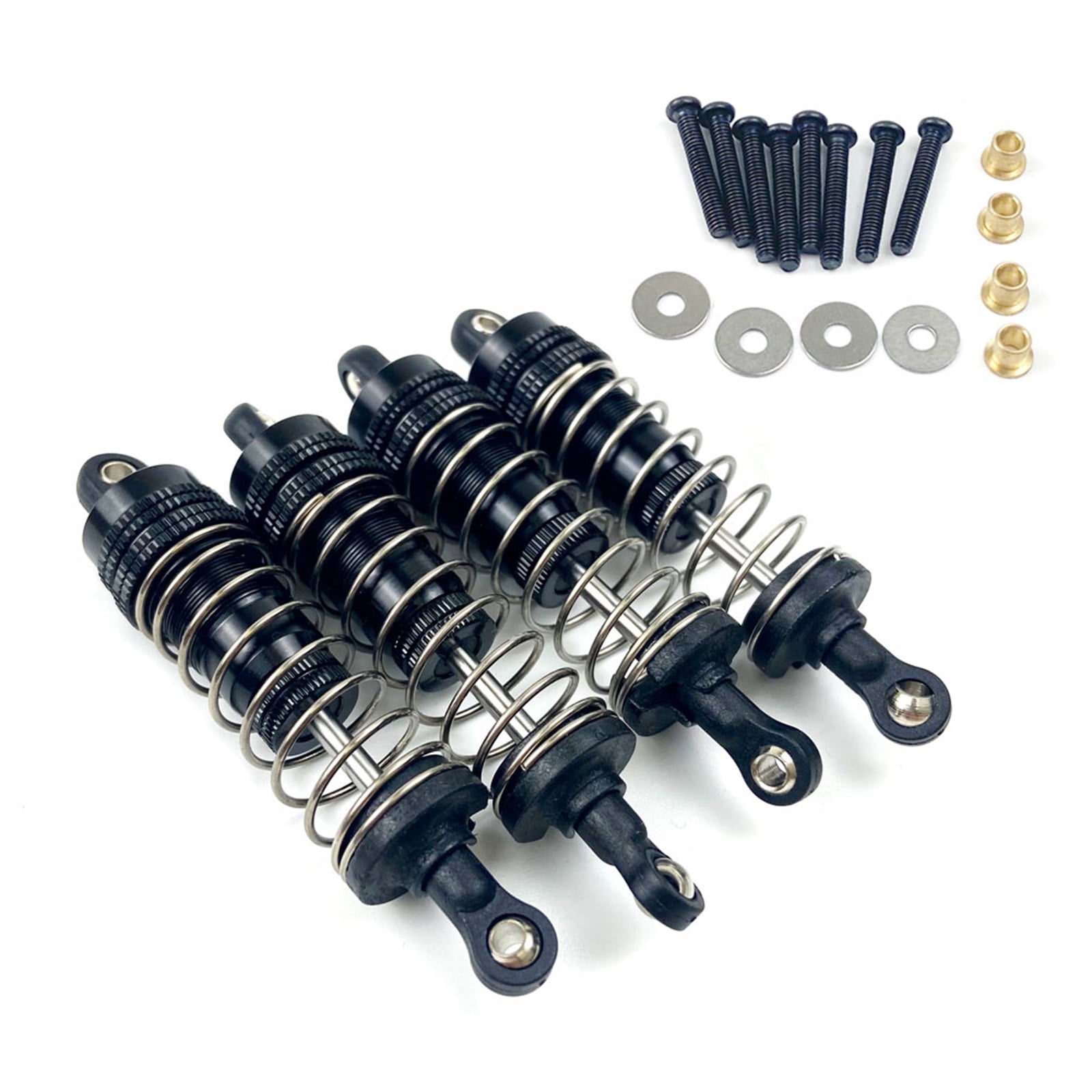 1:12 Scale Shock Absorber Kit (4PC) - CNC Aluminum Oil-Filled Dampers w ...